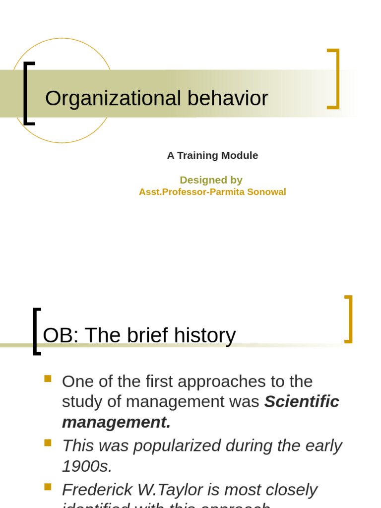 OB Complete Ppt-By Parmita | PDF | Leadership | Perception