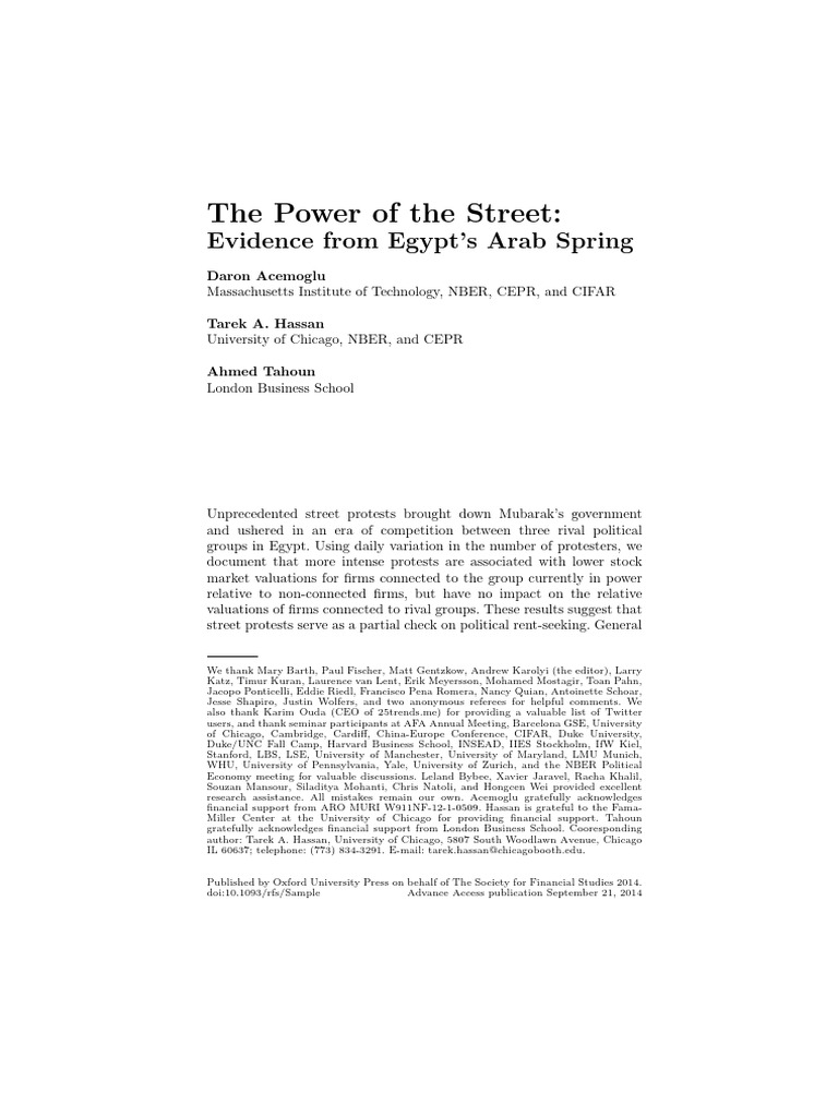 (READ) The Power of The Street | PDF