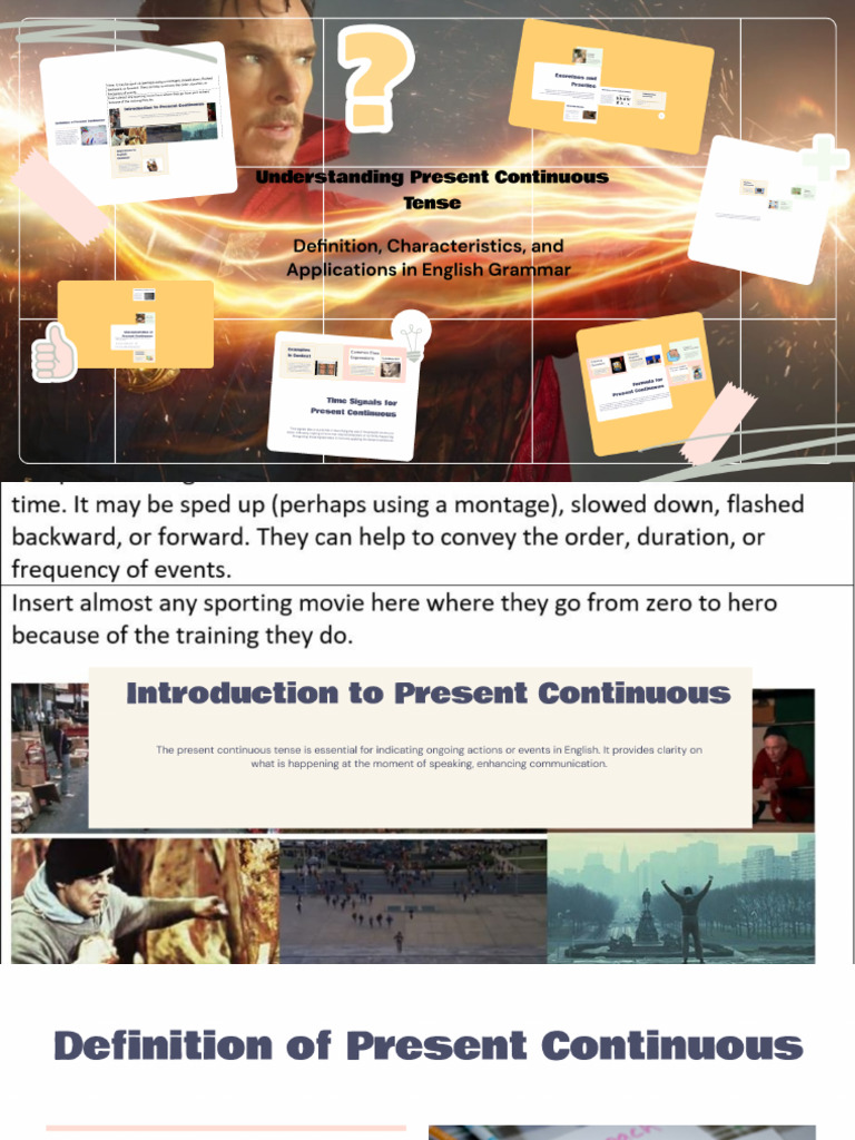 BAHAN AJAR PRESENT CONTINOUS | PDF