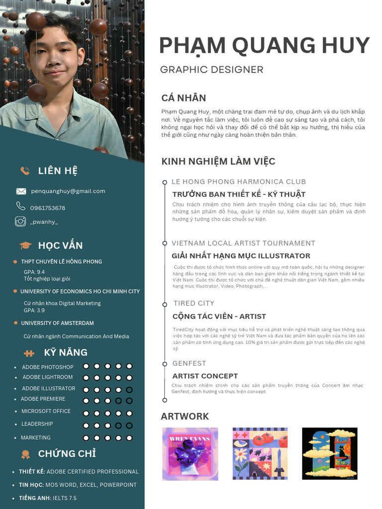 11KTPL7 - CV - Phạm Quang Huy | PDF