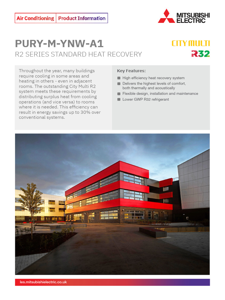 PURY-M200-300YNW-A1 R32 PI Sheet 2020 | PDF | Air Conditioning ...