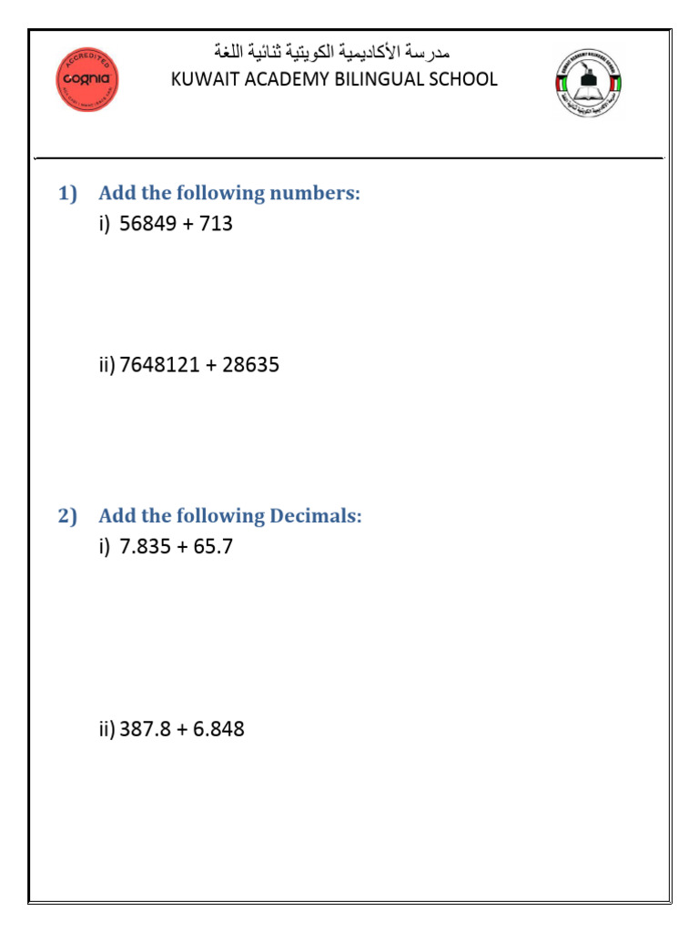 G6 Math Q1 Worksheet 4 2024-25 | PDF | Elementary Mathematics ...