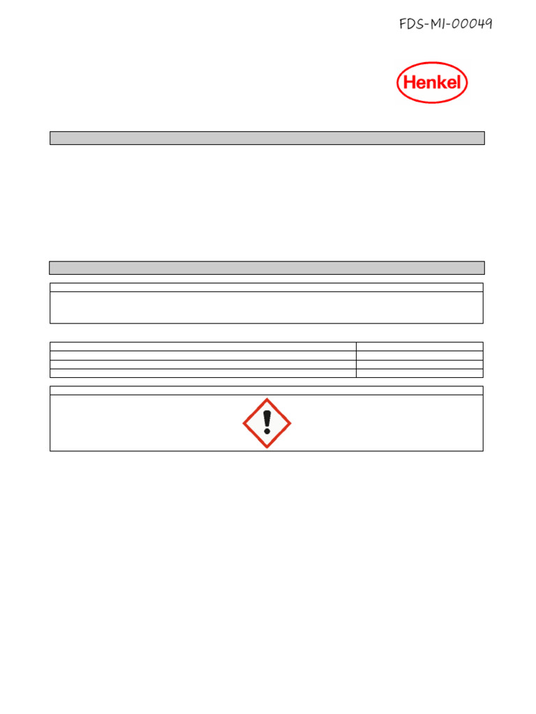 Fds-Mto-00049 - Threadlocker 243 Surface Insensitive | PDF | Combustión | Agua