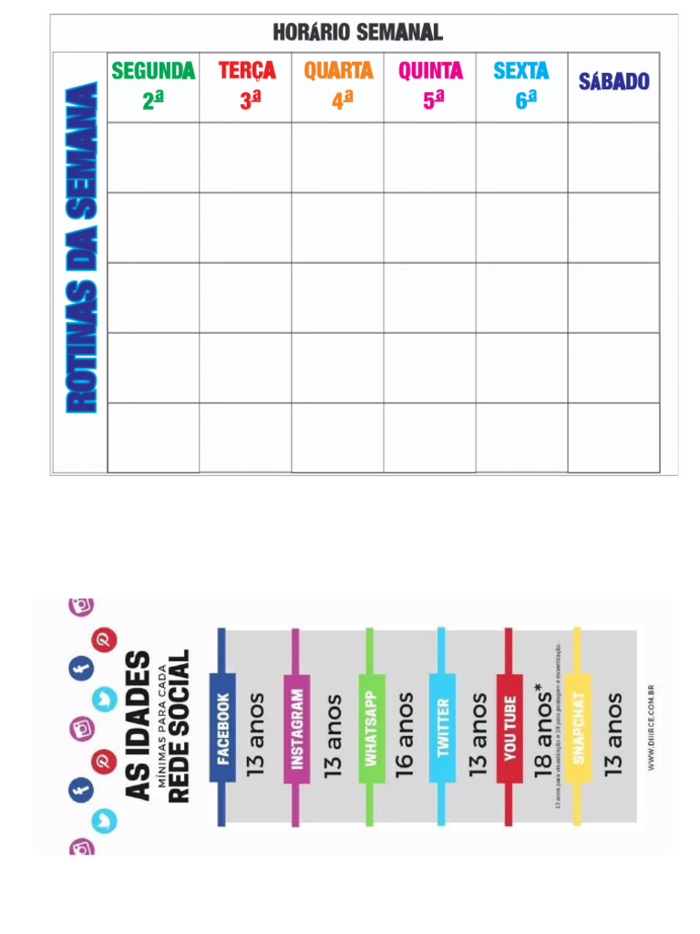 Tabela Para Rotina | PDF