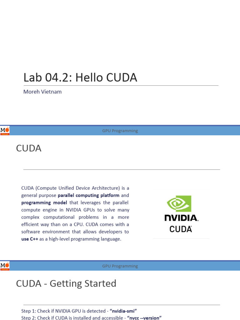 Lab04.2 - Hello CUDA | PDF