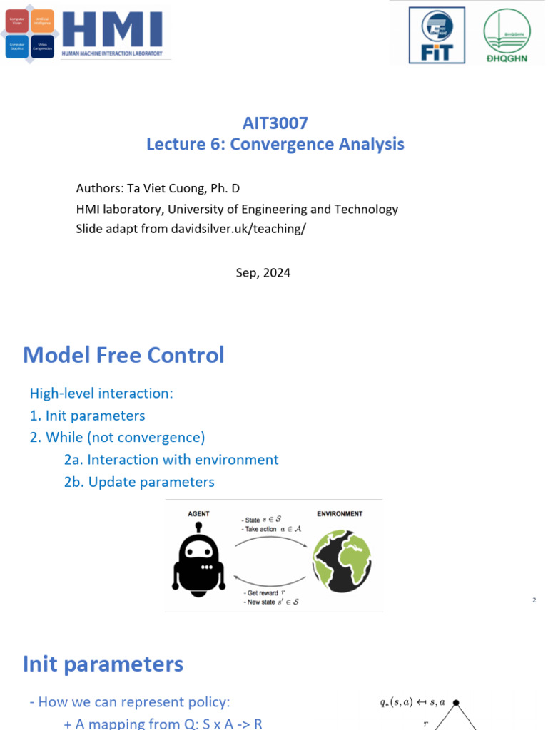 Lecture6 Convergence of MDPs | PDF | Computational Neuroscience ...