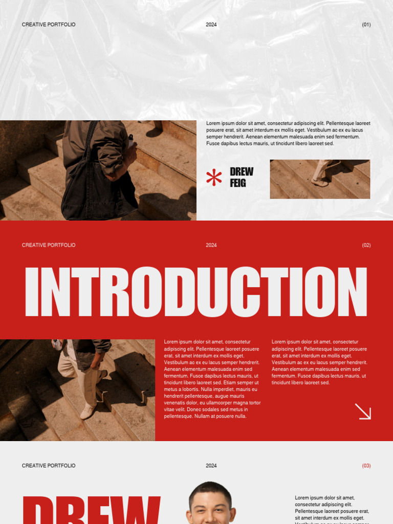 Red and White Modern Creative Portfolio Presentation | PDF