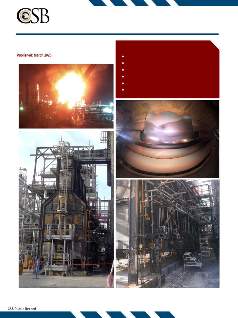 Fired Heater Incident Report: CSB Analysis | PDF | Oil Refinery ...
