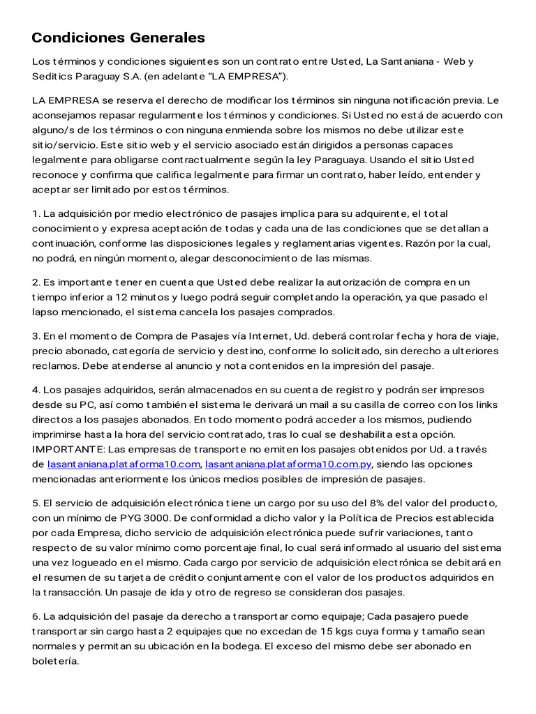 Condiciones Generales | PDF | Cookie HTTP | Informática