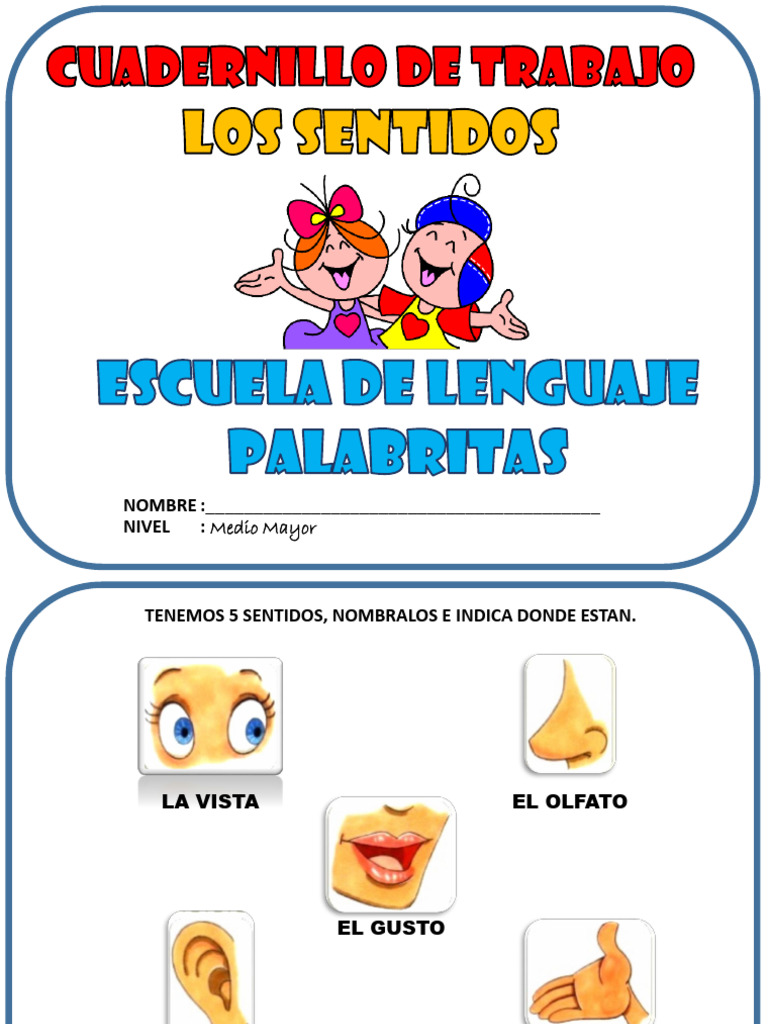 Actividades sobre los 5 sentidos | PDF | Gusto | Sentidos