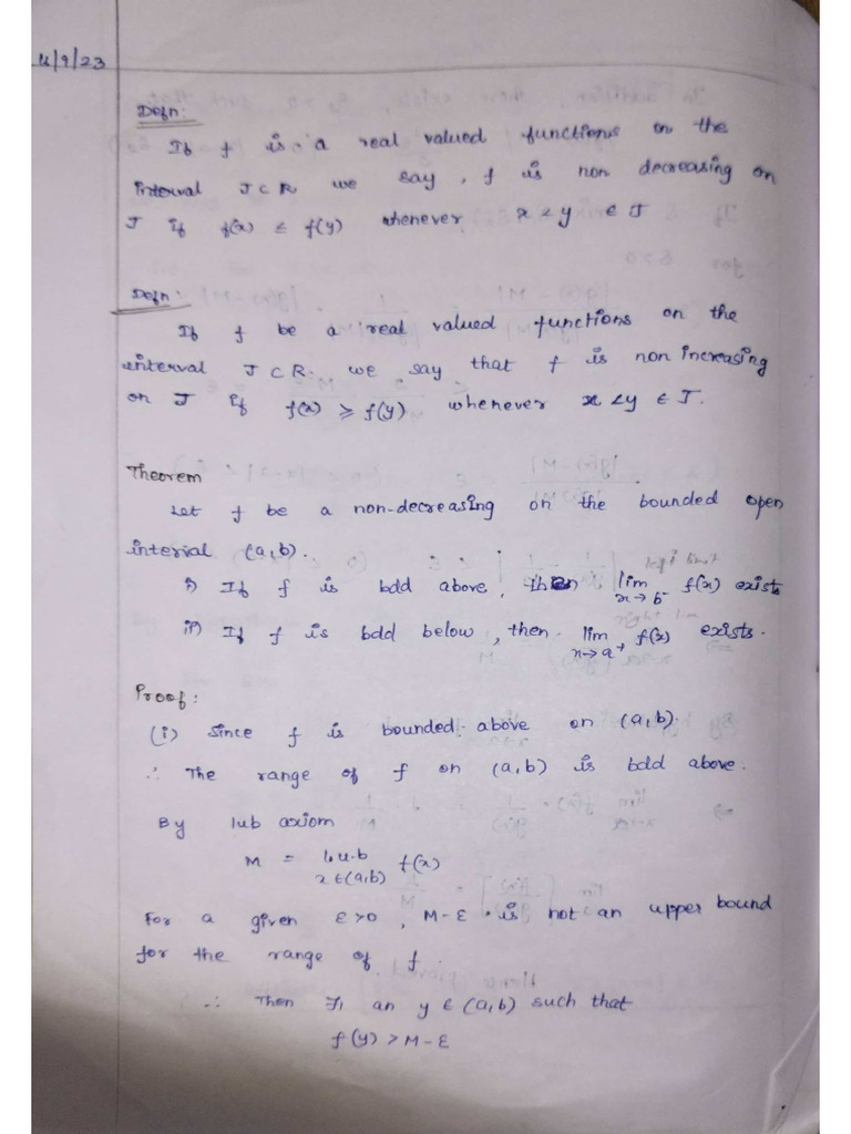 Real Analysis | PDF