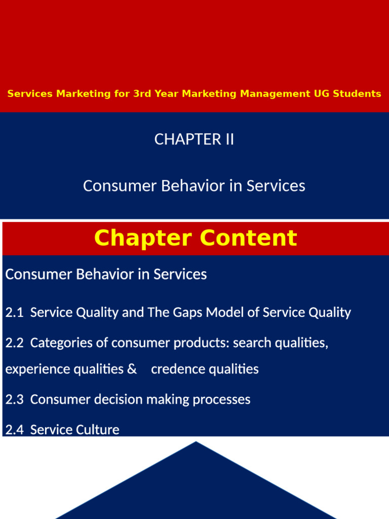 Consumer Behavior in Service Marketing | PDF | Quality (Business) | Marketing