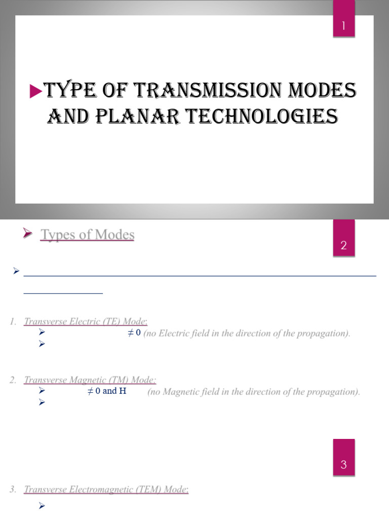 TEM Mode in Coaxial and Stripline Cables | PDF | Transmission Line ...