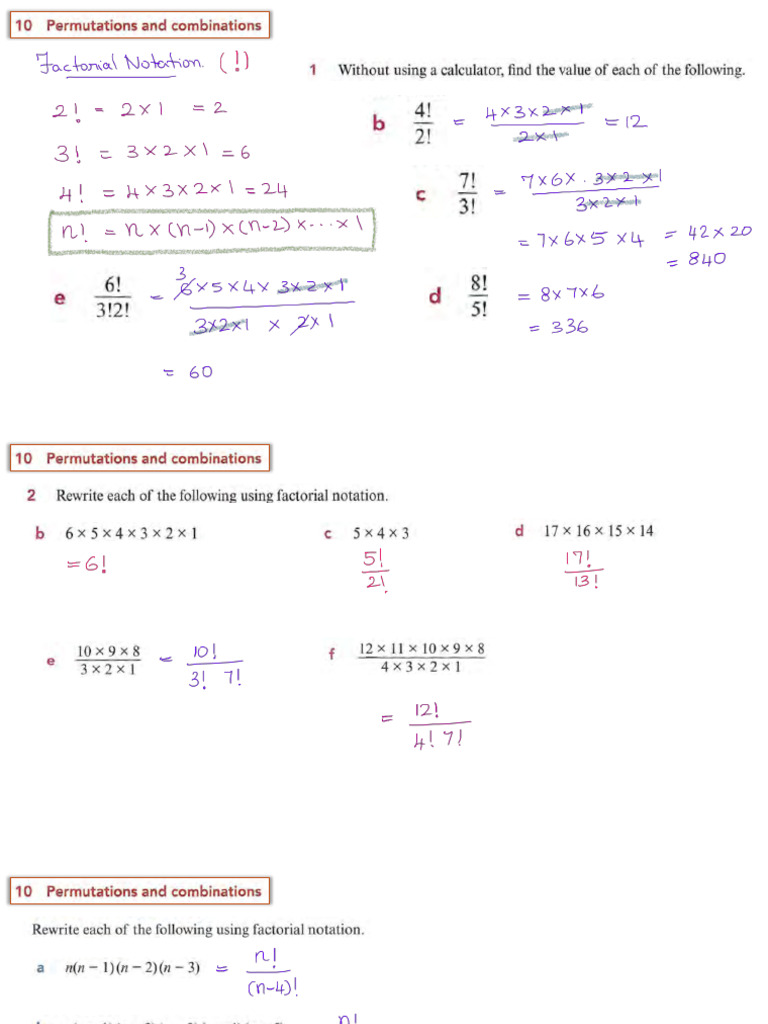 Permutations & Combinations | PDF