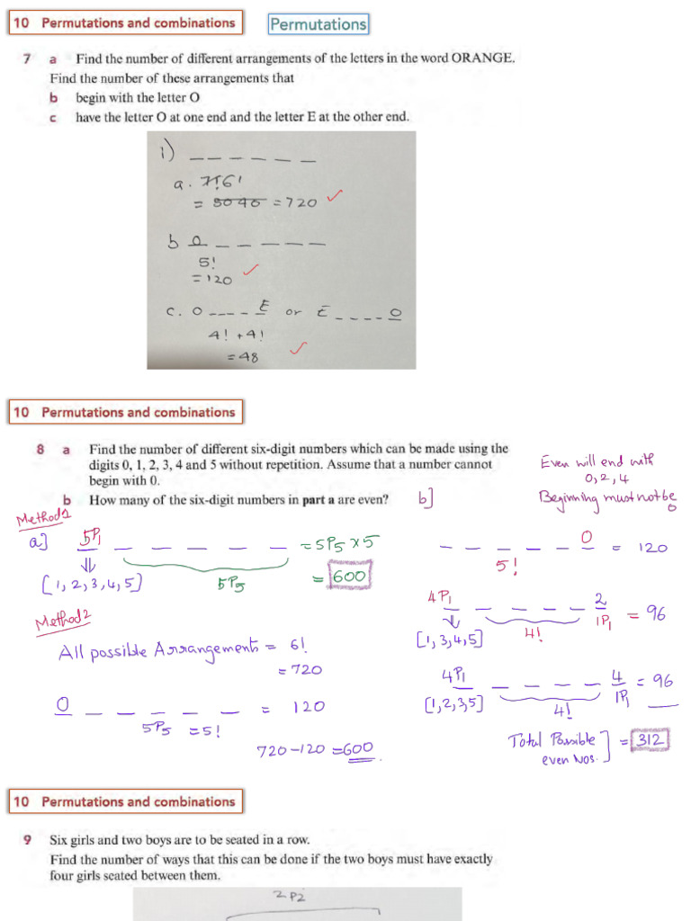 Permutations & Combinations | PDF