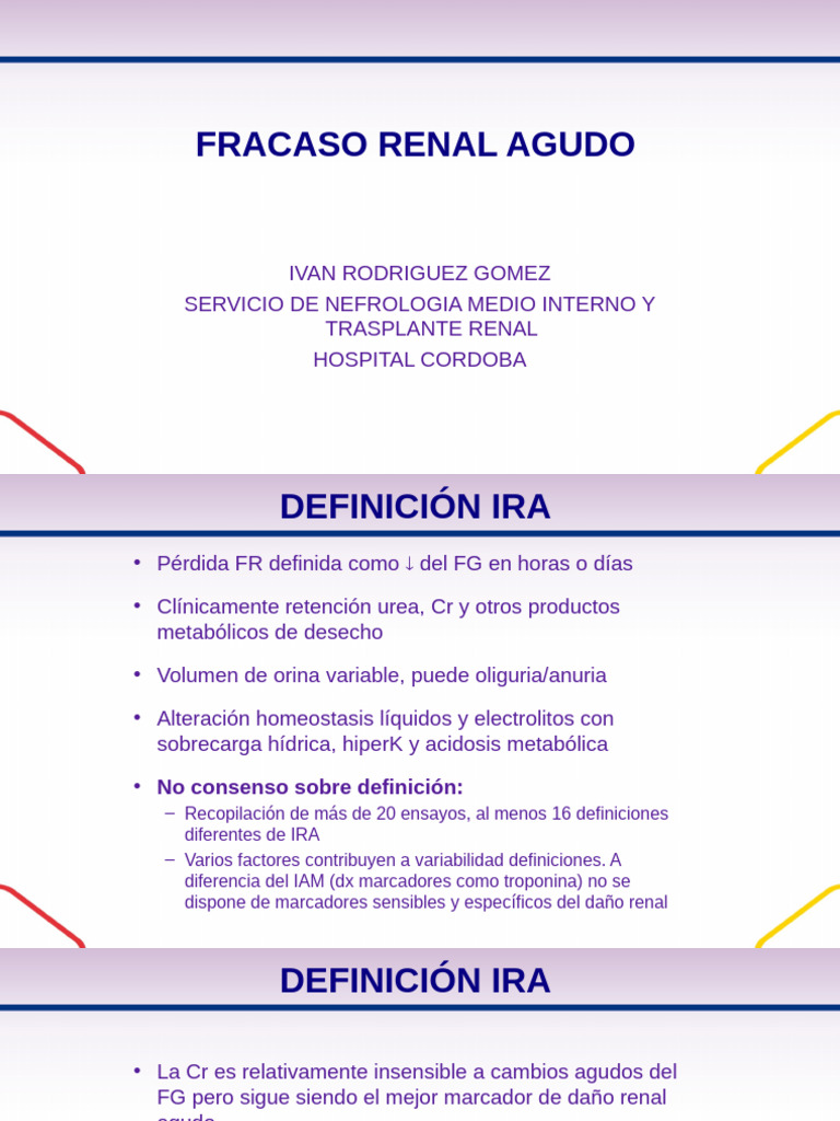 FRACASO RENAL AGUDO (2) | PDF | Especialidades Medicas | Medicina CLINICA
