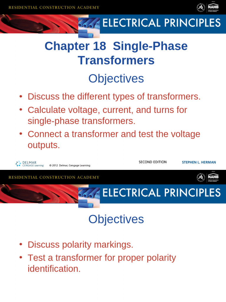 Herman ResidentialConstructionAcademy 2e Ch18 Single-Phase Transformers ...