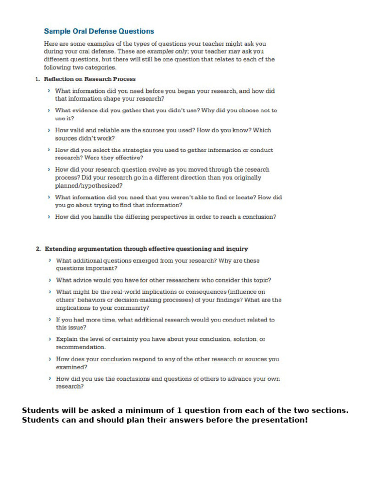 IMP Oral Defense Questions | PDF