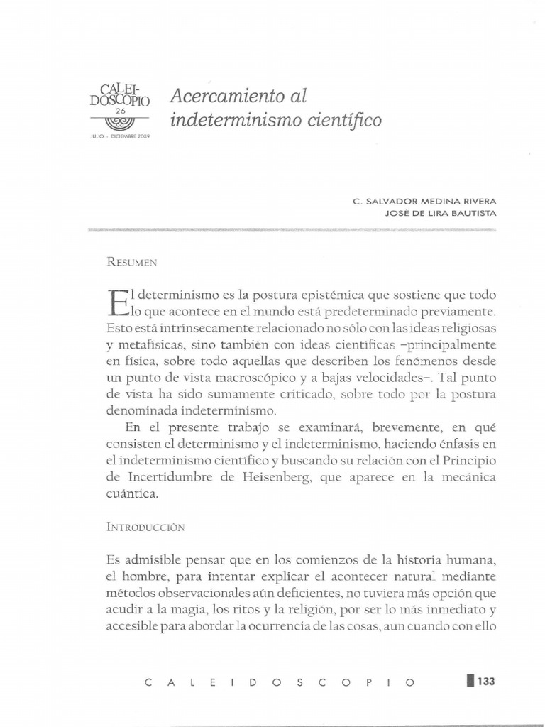 Acercamiento_al_indeterminismo_cientifico | PDF | Probabilidad ...