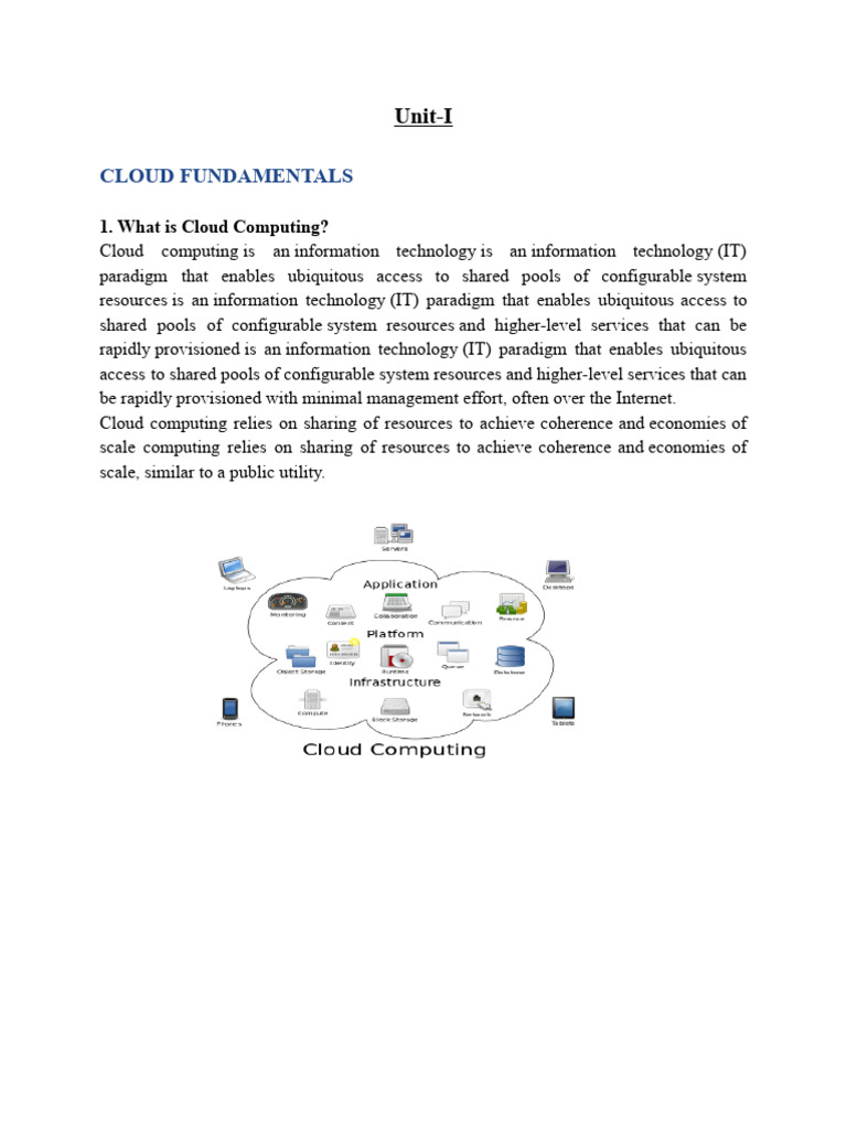 Cloud Computing Fundamentals Overview | PDF | Cloud Computing ...
