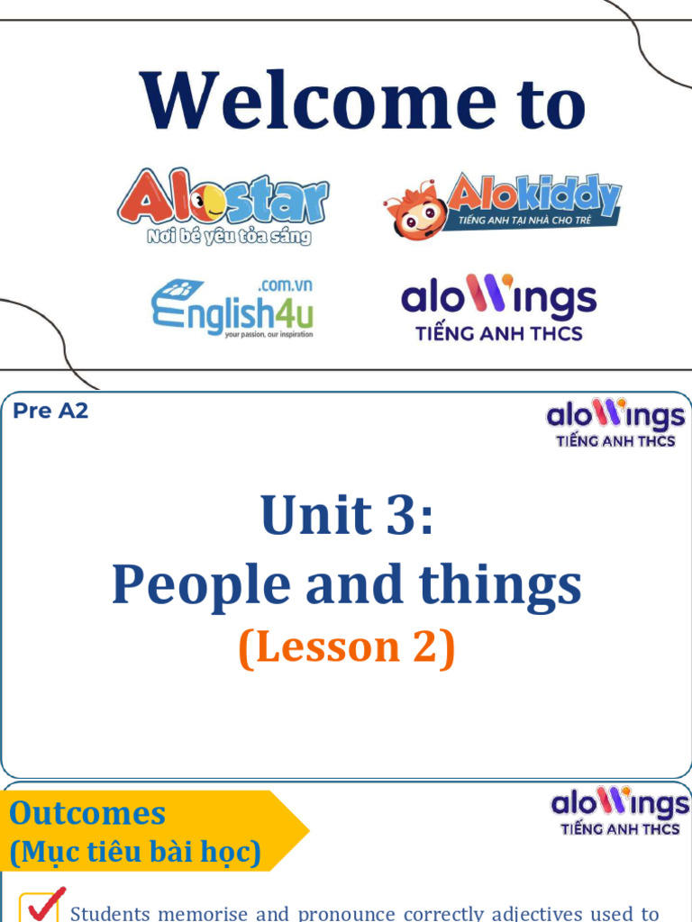 PreA2 U3 L2 Peopleandthings | PDF