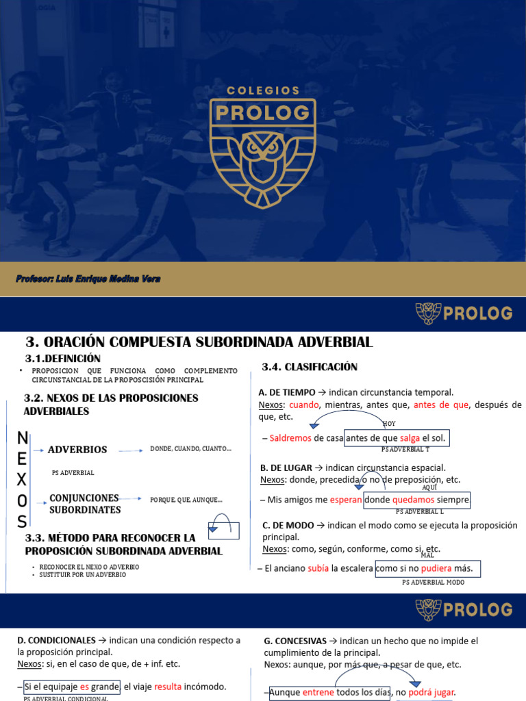 1.. II Oración Compuesta Subordinada | PDF | Interpretación (filosofía ...