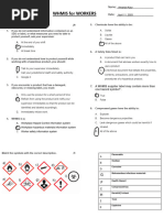 WHMIS Test Answers | PDF | Hazards | Dangerous Goods