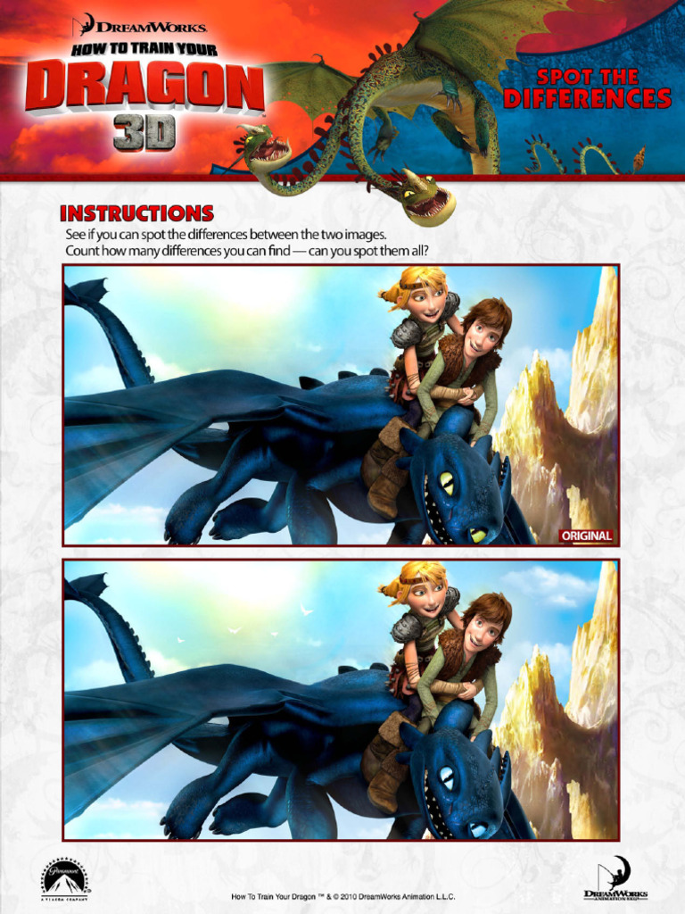 HTTYD_SpotTheDifferences | PDF