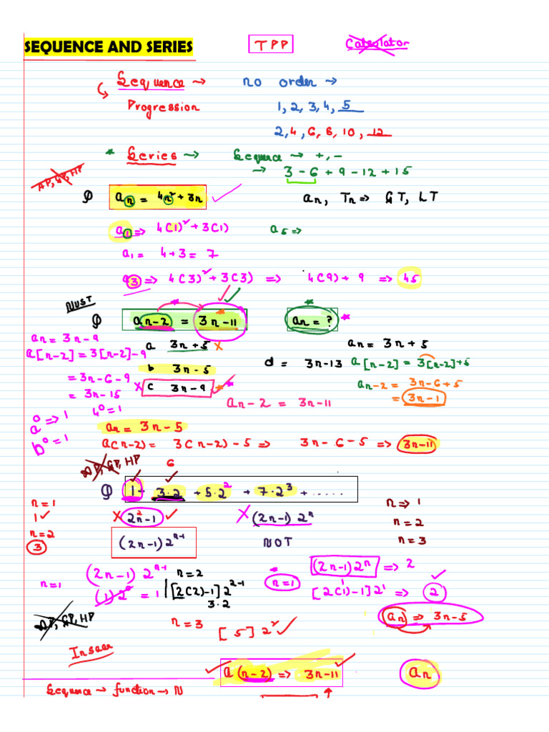 Sequence and Series 01 | PDF