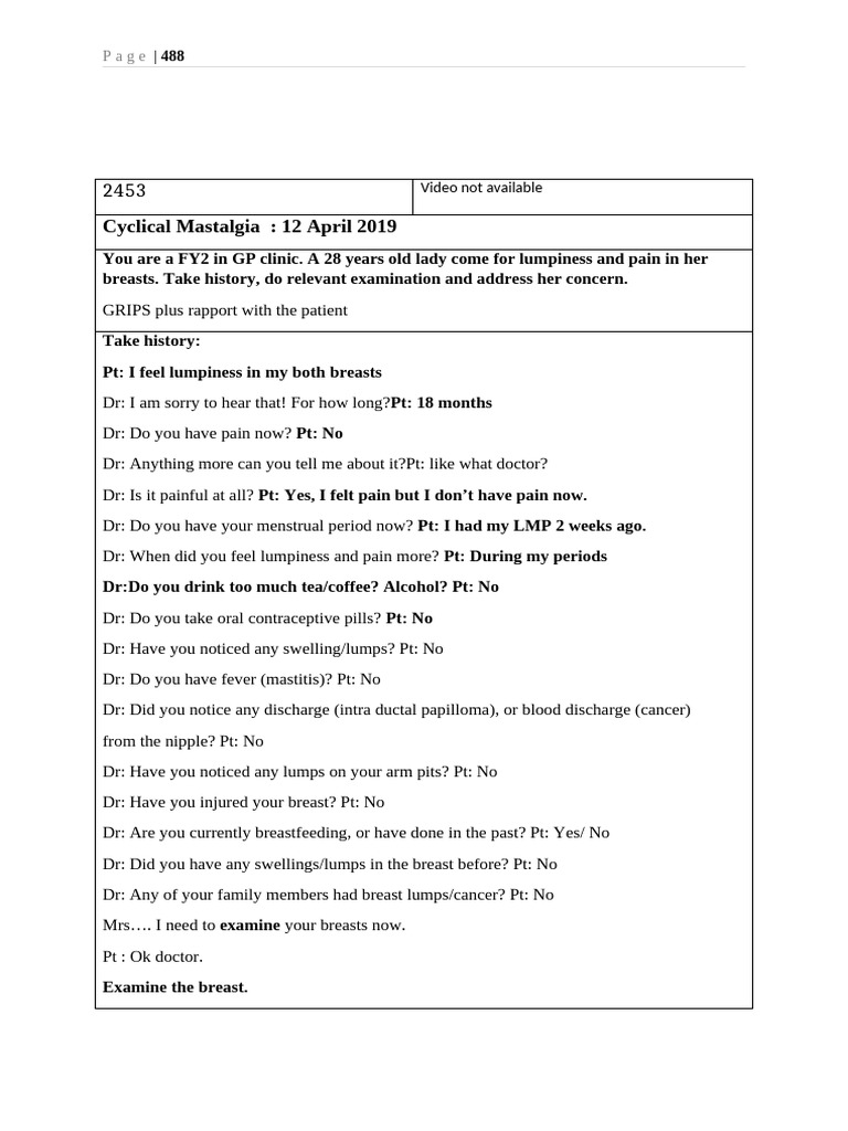 PLAB 2 Notes Part 2 | PDF | Prostate | Prostate Cancer
