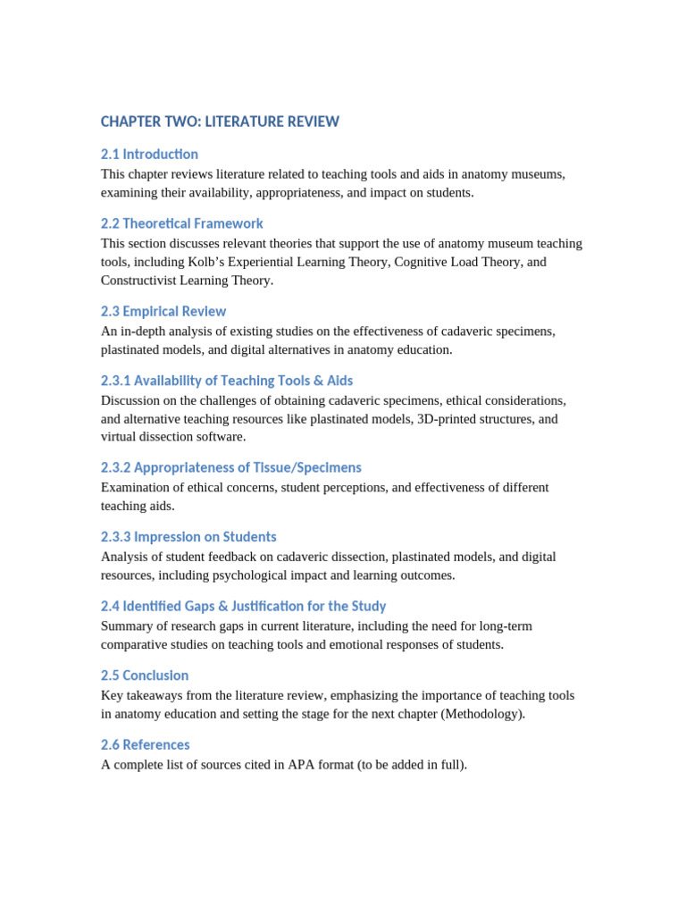Chapter 2 Literature Review | PDF