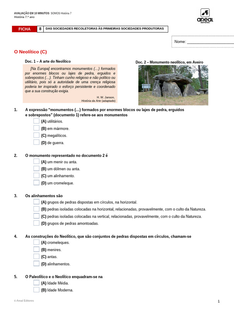 ae_sh7_ficha_correcao_rapida_8 | PDF