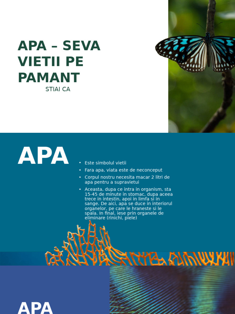 Apa - Seva Vietii Pe Pamant: Stiai Ca | PDF