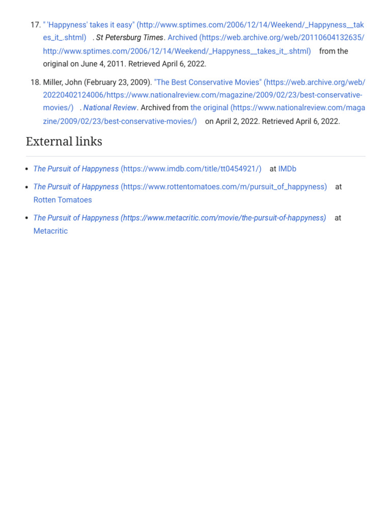 Pursuit of Happyness Film Overview | PDF