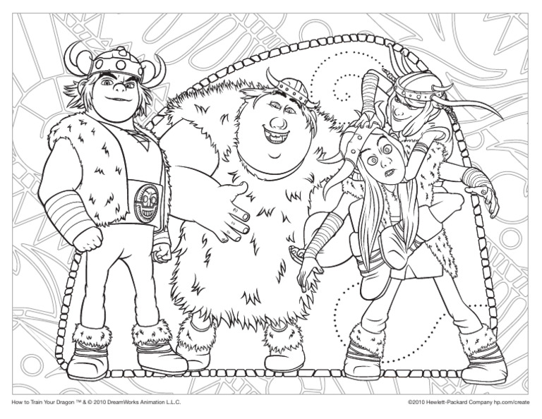 TG HTTYD Coloring Pages Little Holligans | PDF
