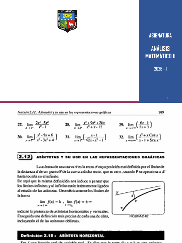 Teoría Am2 Semana 04 | PDF | Asíntota | Matemáticas