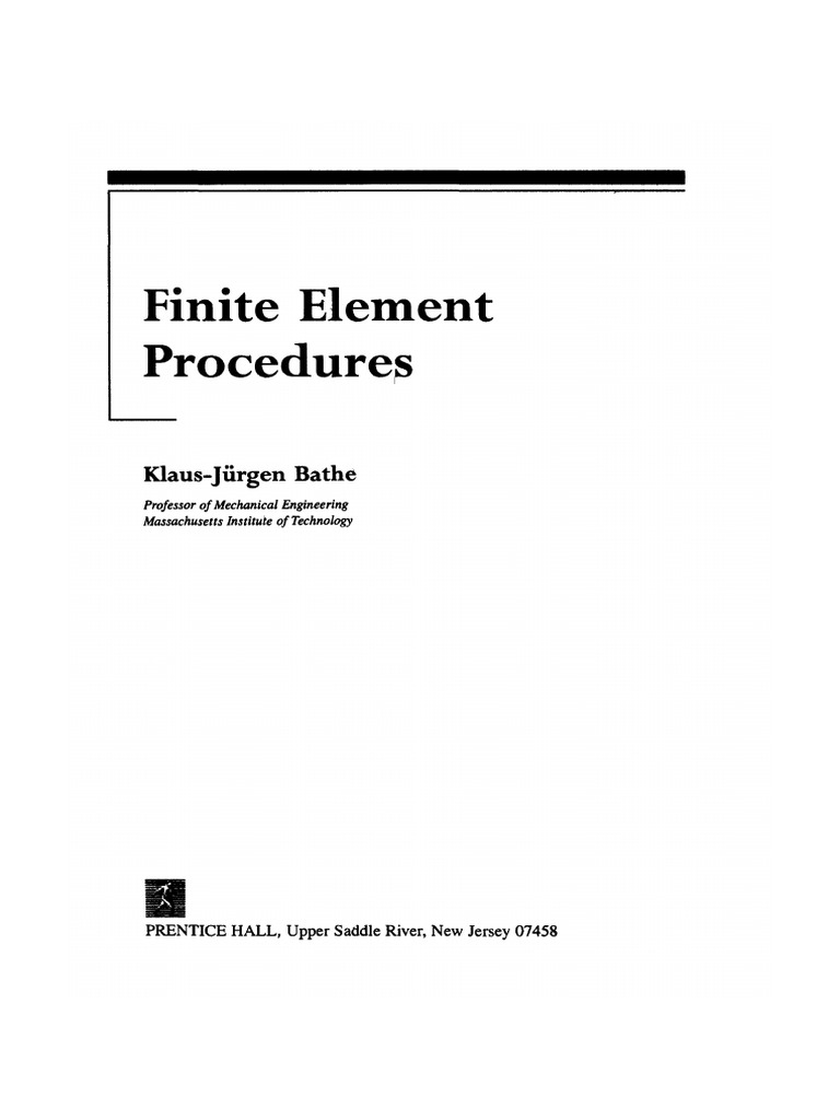 Finite - Element.Procedures. (1996) - Klaus-Jurtgen Bathe | PDF