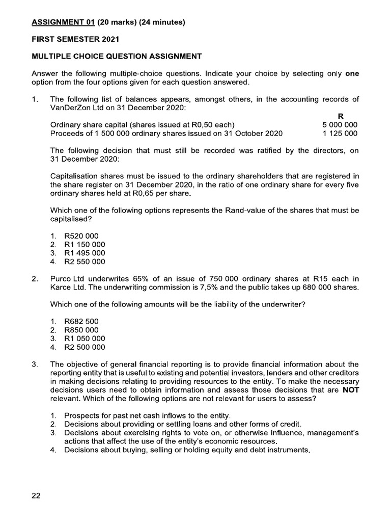 Fac2601 Questions PC | PDF