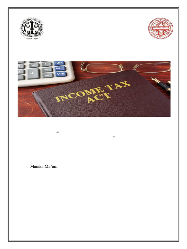 Taxation Project Kanika | PDF | Taxes | Income Tax