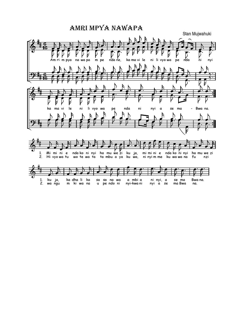 Amri_mpya_nawapa_(Mujwahuki) | PDF