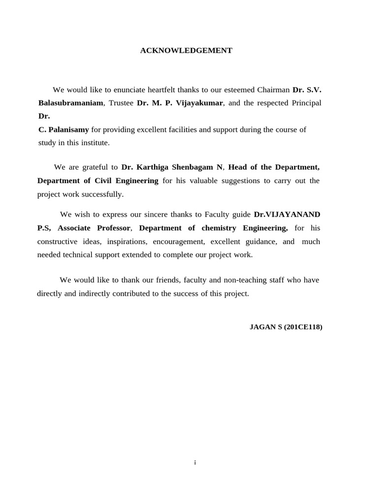 Acknowledgement JAGG | PDF