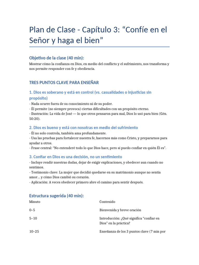 Clase Capitulo3 | PDF | Dios | Fe