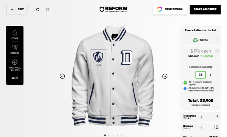 Custom Fleece Letterman Jacket Design Lab Reform Clothing | PDF