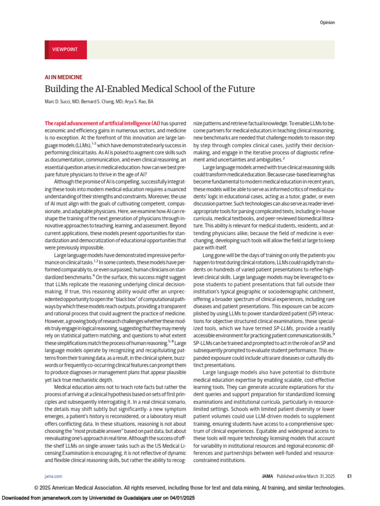 Building The AI-Enabled Medical School of The Future | PDF | Artificial ...