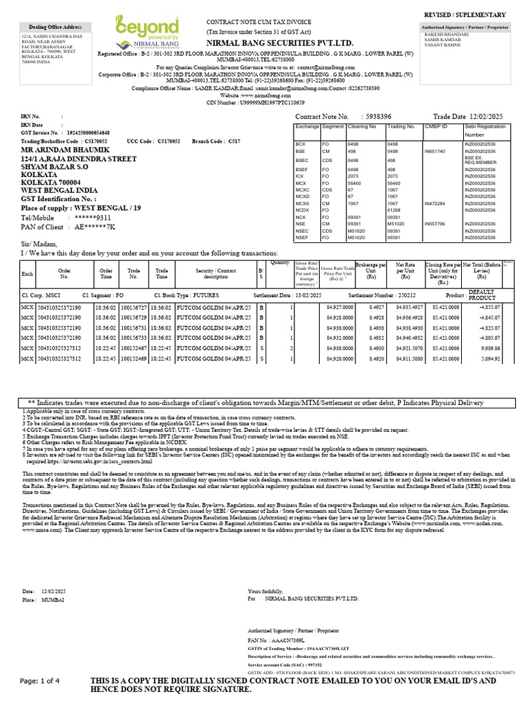 Common Contract | PDF | Business | Futures Contract