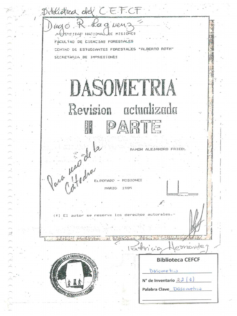 DASOMETRIA Revision Actualizada LL Parte | PDF