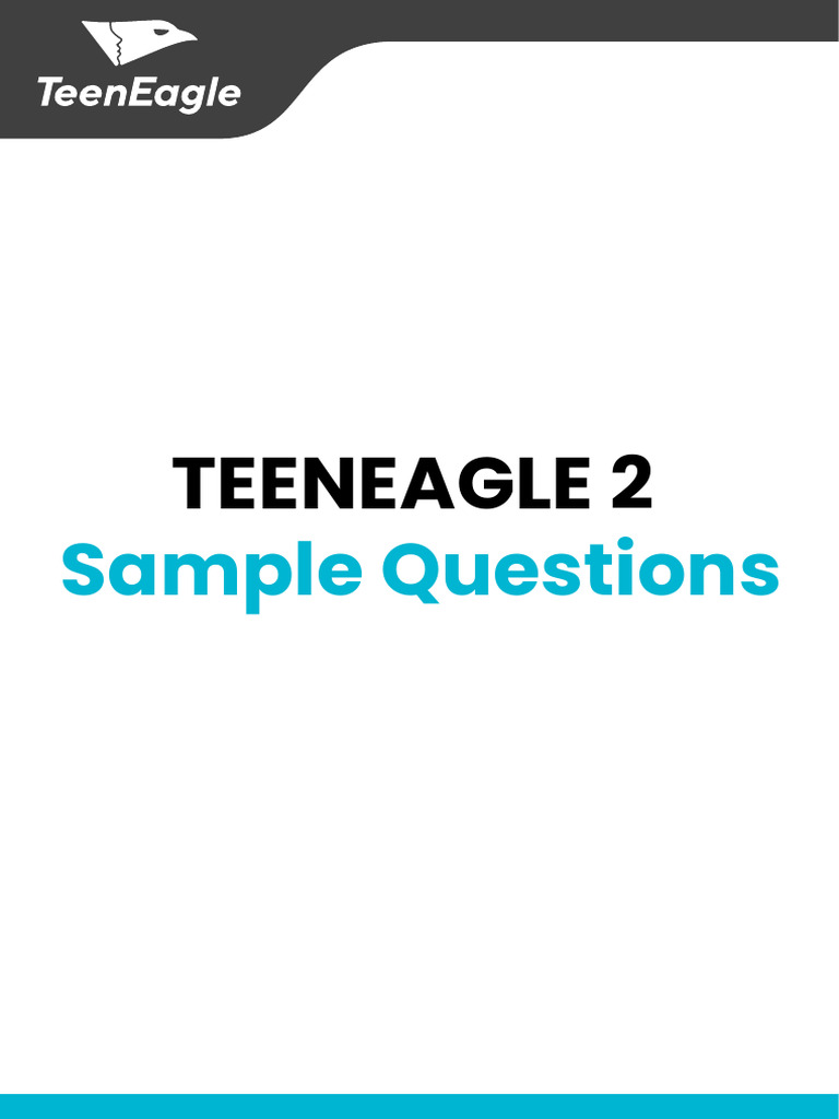 TeenEagle 2 Sample Questions | PDF