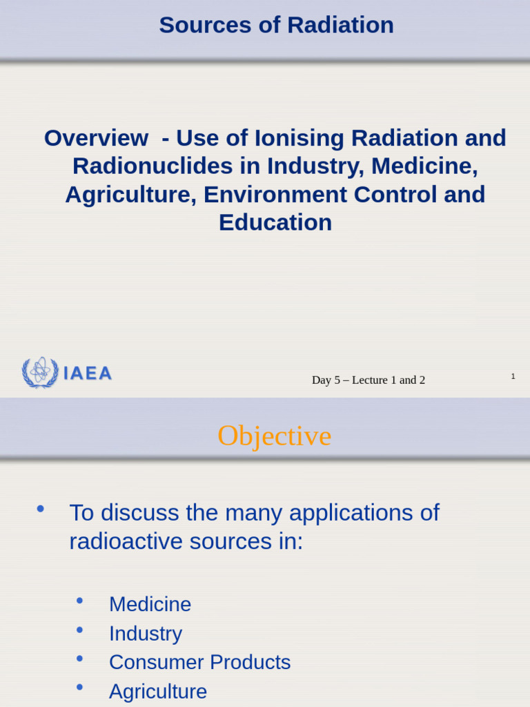 Lecture 1and2 - Overview of Use of Radiation Sources | PDF | Radiology ...