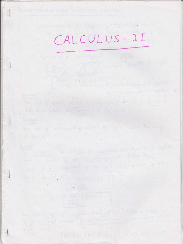 Calculus Ii | PDF