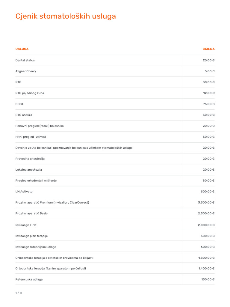 Dentech Cjenik | PDF